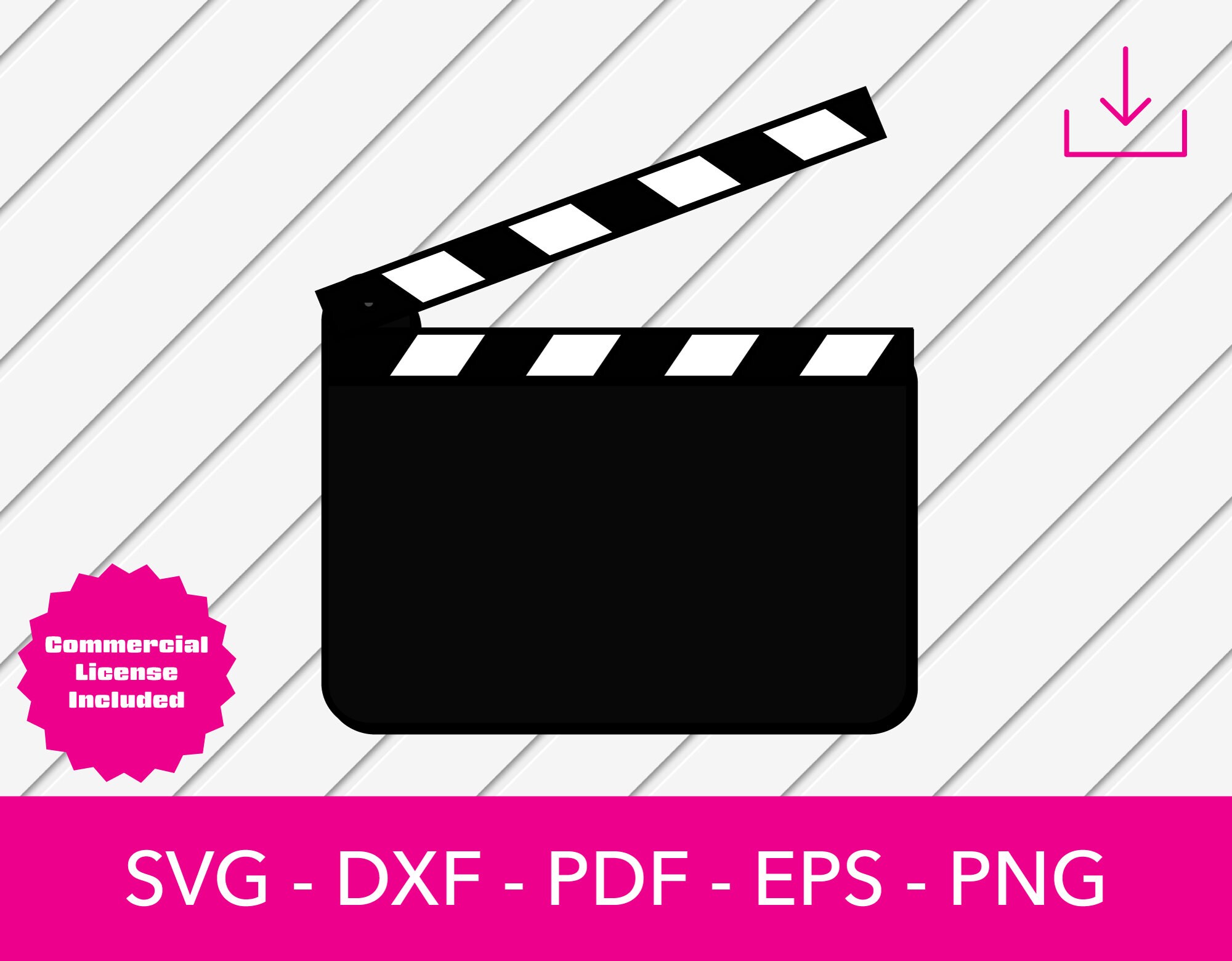 Clapper Svg Movies Svg Cinema Svg Director Svg Clapper - Etsy