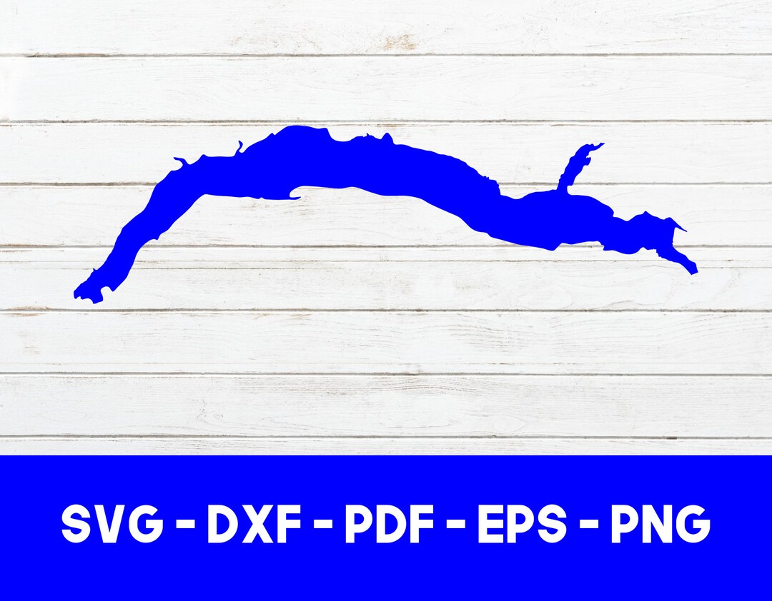 Lake Merwin, Washington Map Shape SVG Cut File - PNG - DXF - Cricut ...