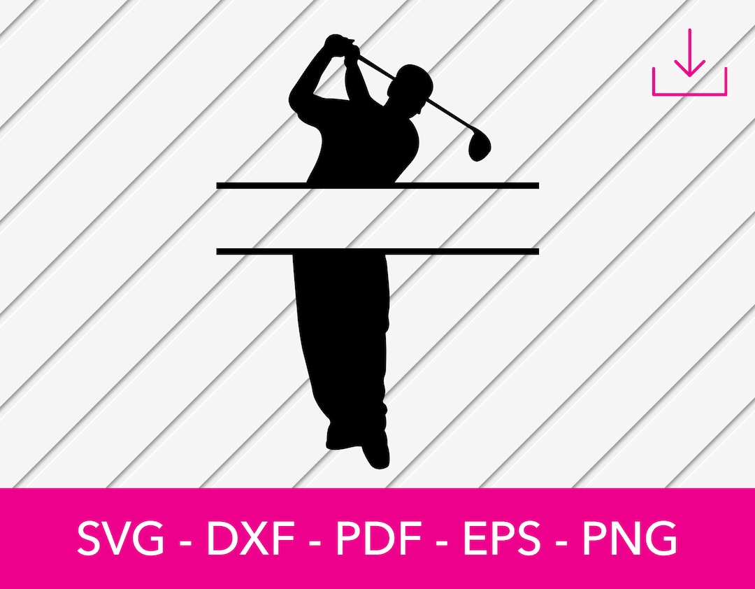 Golf Svg, Golfer Split Framesvg, Swinger Svg, Golf Clubs Svg ...