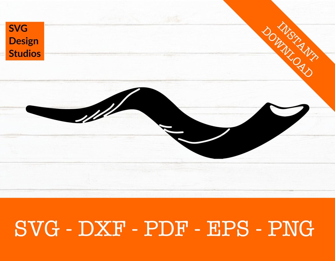 Shofar Svg, Jewish Svg, Hanukah Svg, Judaism Silhouette Shadow SVG Cut ...