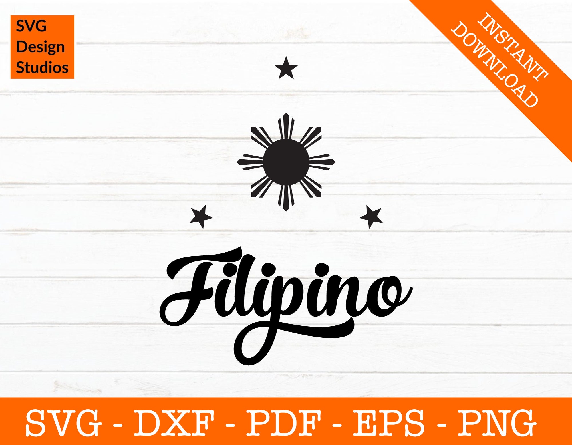 Filipino Svg, Philippines Flag Sun and Stars Svg, Philippine Flag Svg ...