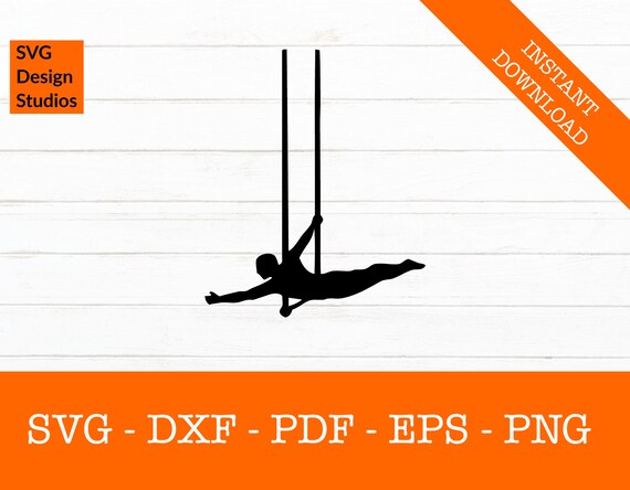 Flying Trapeze Artist Svg Circus Svg Silhouette Shadow SVG | Etsy