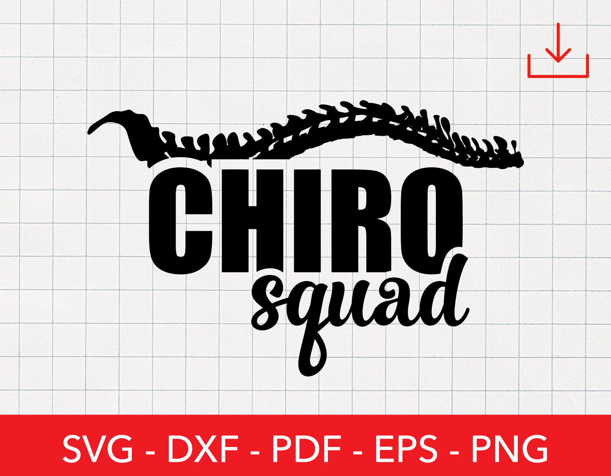 Chiro Squad Svg Chiropractor Svg Back Svg Bones Svg Spinal - Etsy