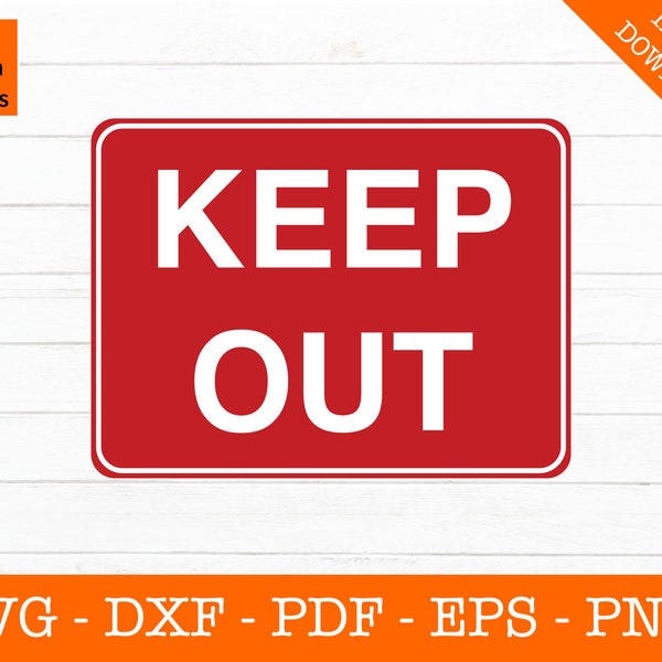 Keep Out Sign Printable - Etsy