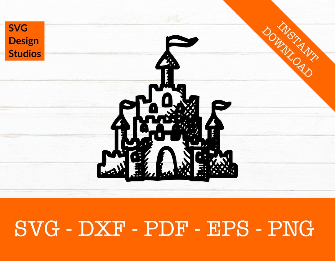 Magic Castle Svg Silhouette Shadow SVG Cut File PNG DXF - Etsy