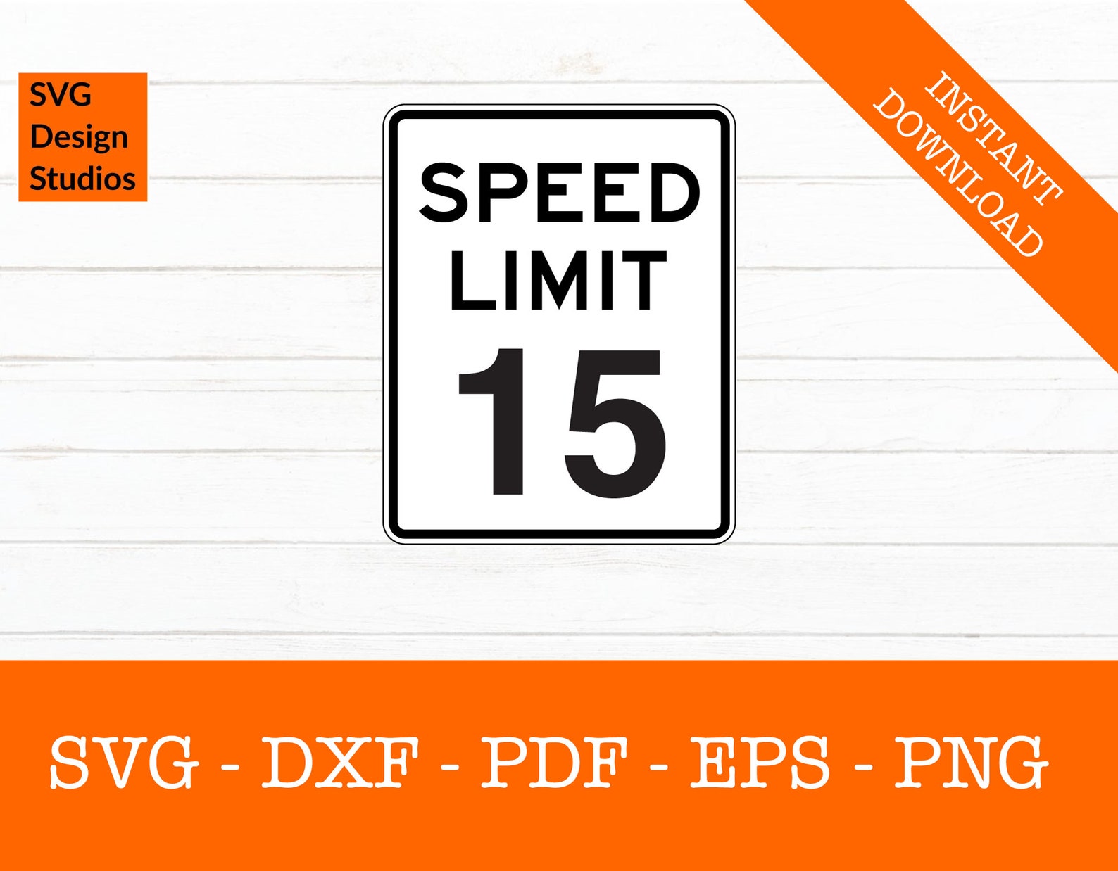 15 MPH Speed Limit Sign Svg, Silhouette Shadow SVG Cut File - Png - Dxf ...