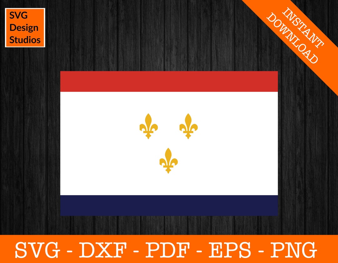 New Orleans Flag Svg, Louisiana Flag Svg, Louisiana Svg, NOLA Flag ...