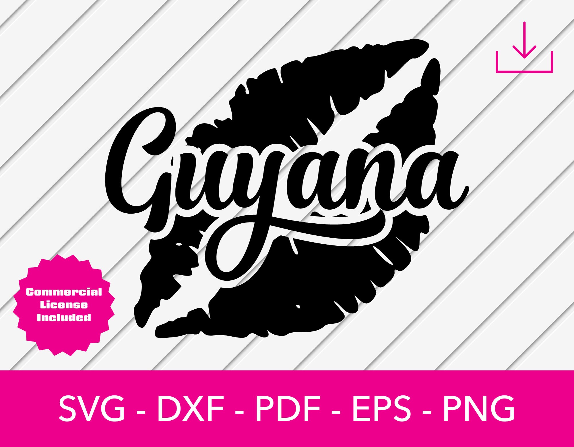 Guyana Svg Guyana Kiss Svg Guyana Lips Svg Retro Guyana Svg - Etsy