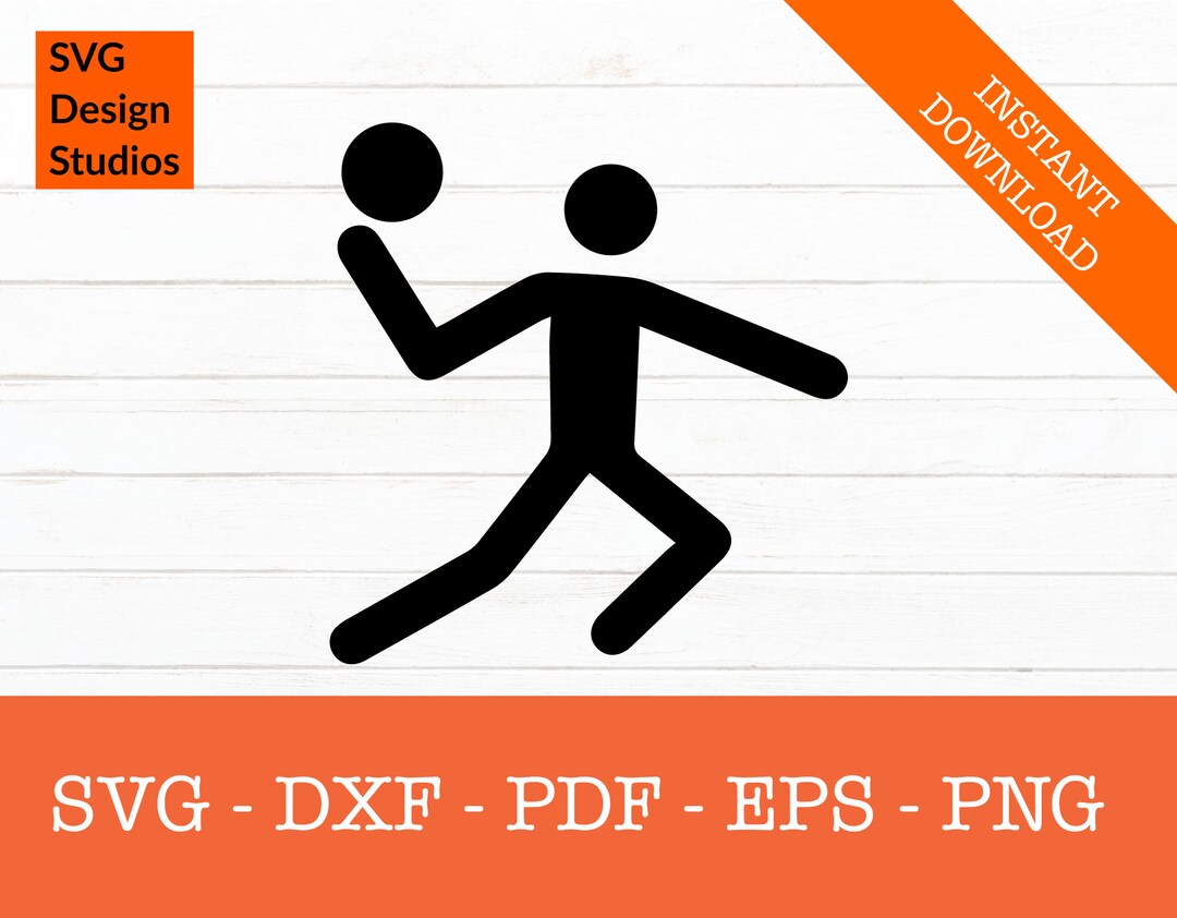 Stick Figure Dodge Ball Svg, Dodgeball Svg, Silhouette Shadow SVG Cut ...