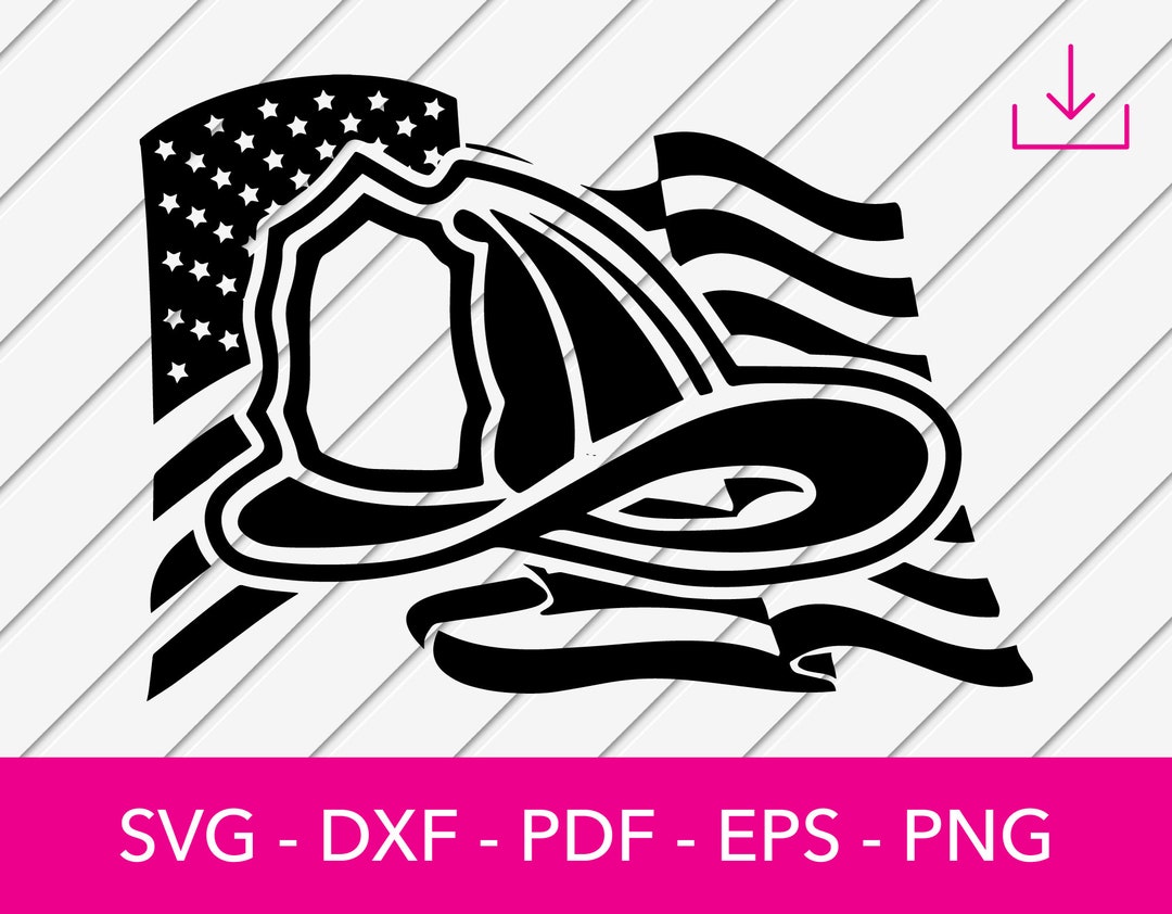 Fireman Hat Firefighter Helmet, Axes Logo Silhouette SVG Cut File - PNG ...