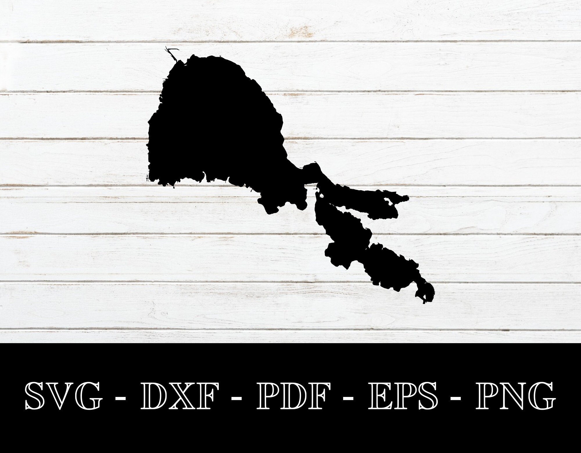 Clear Lake California Map Shape SVG Cut File PNG DXF - Etsy
