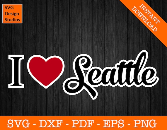 I Love Seattle Svg Retro Seattle Svg Seattle Washington - Etsy
