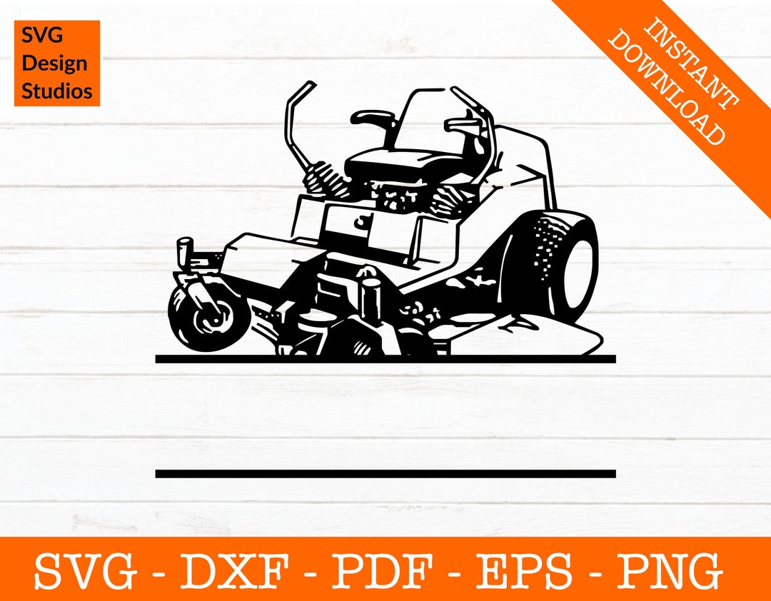 Lawnmower Svg, Mower Png, Zero Turn, Split Frame, Lawn Mower Clipart ...