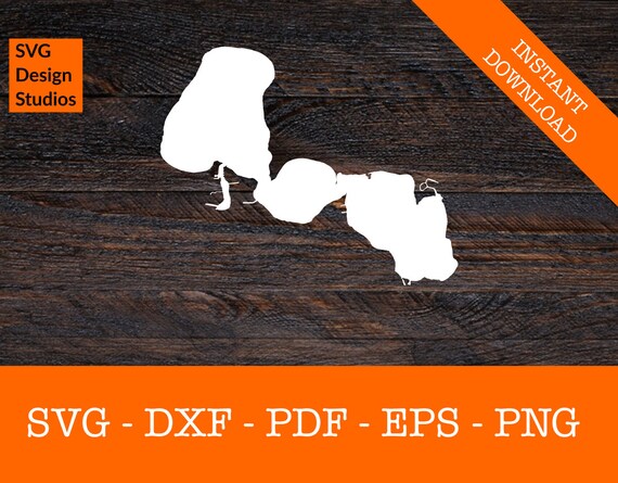 Forest Lake Minnesota Map Shape SVG Cut File PNG DXF - Etsy UK
