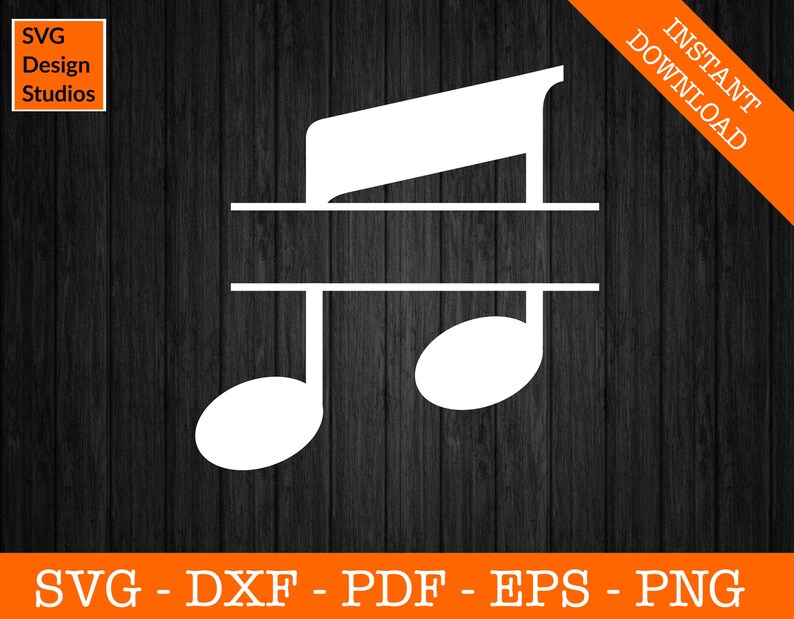 Music Note Svg Music Note Frame Svg Monogram Svg Musician | Etsy