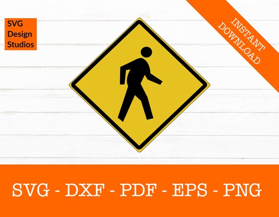 Pedestrian Road Svg Silhouette Shadow SVG Cut File PNG DXF | Etsy