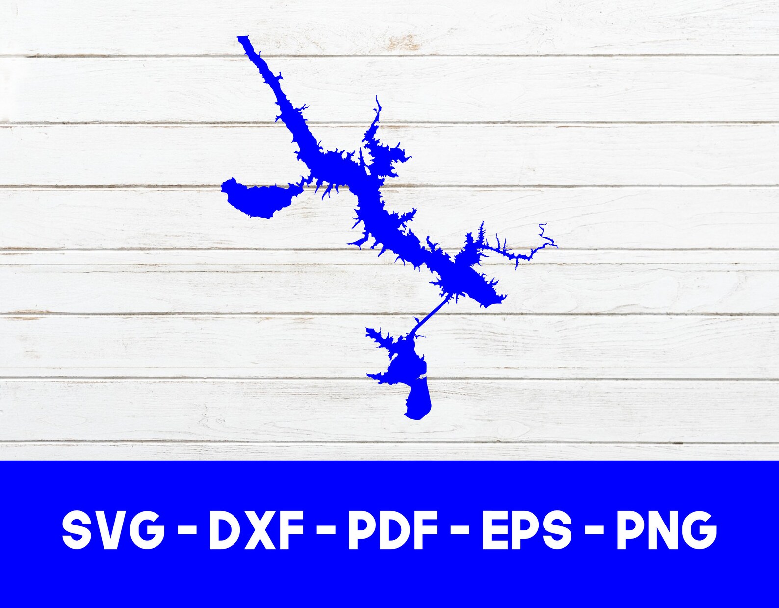 Jordan Lake Alabama Map Shape SVG Cut File PNG DXF - Etsy