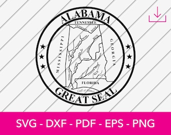 Alabama Seal Vector - Etsy