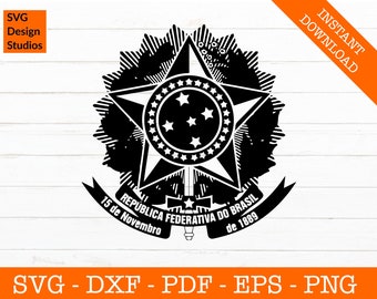 Brazil Flag Dxf - Etsy