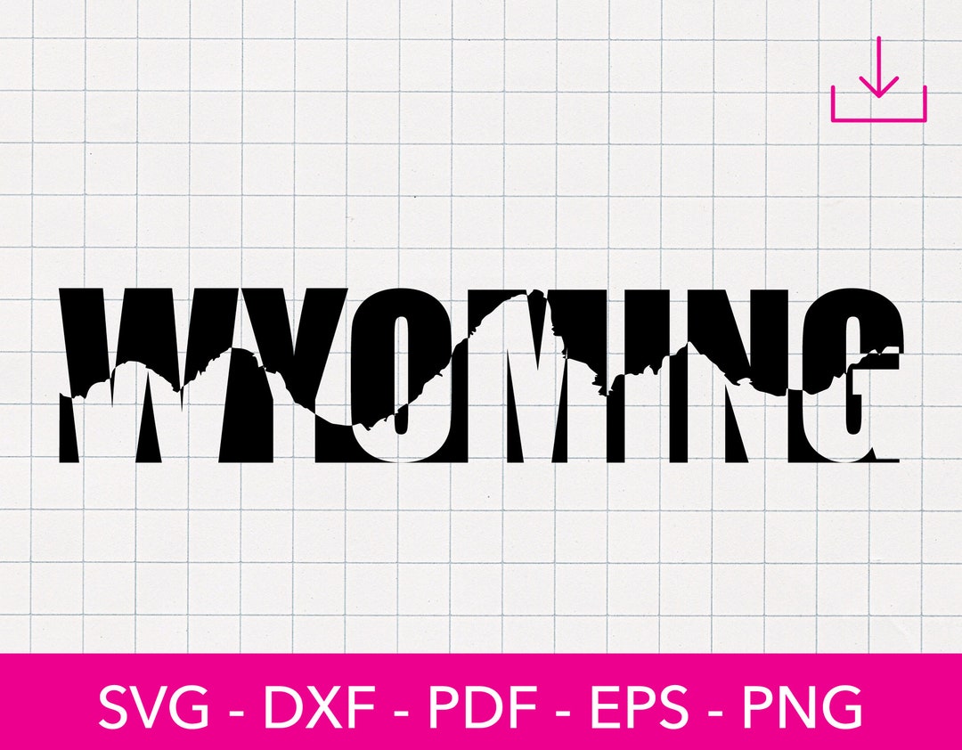Wyoming Svg, Mountains Svg, Grand Tetons Svg, Clipart SVG - Cut File ...