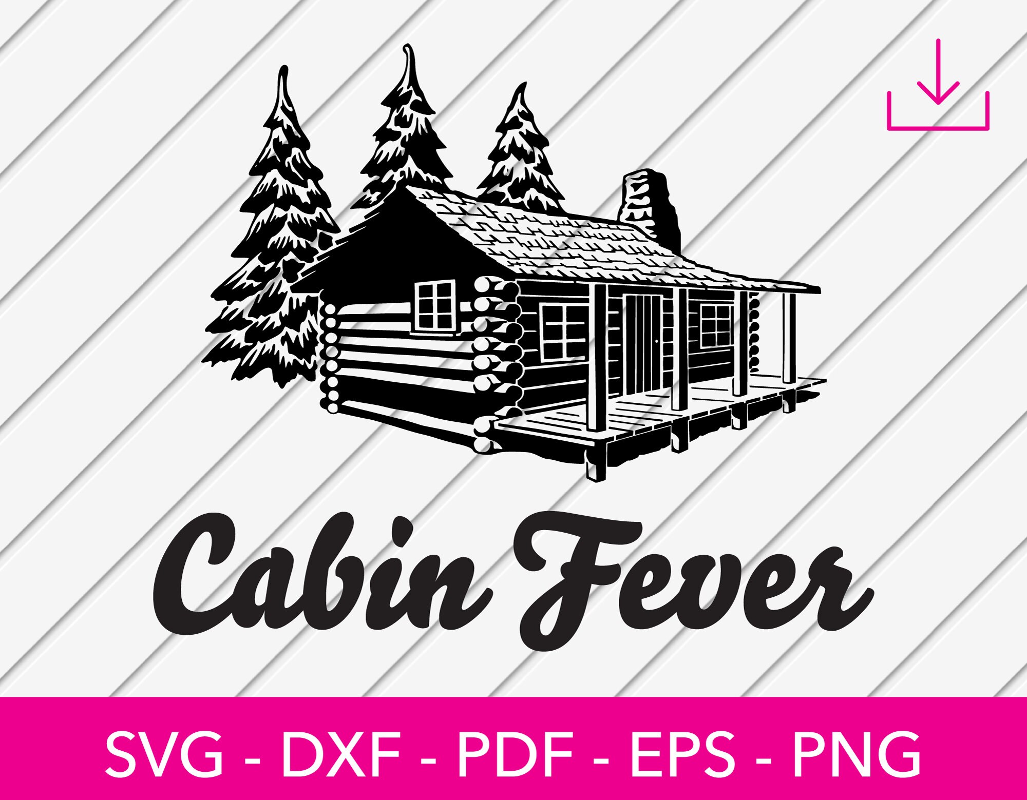 Cabin Fever Svg Cabin Svg Log Cabin Svg Vacation Svg - Etsy Canada