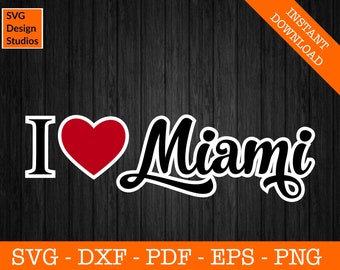 I Love Florida Svg - Etsy