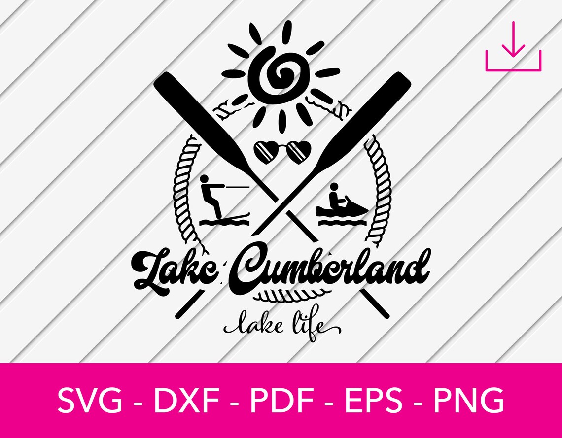 Lake Cumberland Svg Lake Life Svg Sun Sunglasses Jet Ski - Etsy