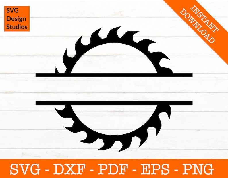 Circular Saw Logo Svg Handyman Svg Split Frame Svg | Etsy