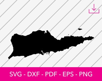 St. Croix Map - Etsy