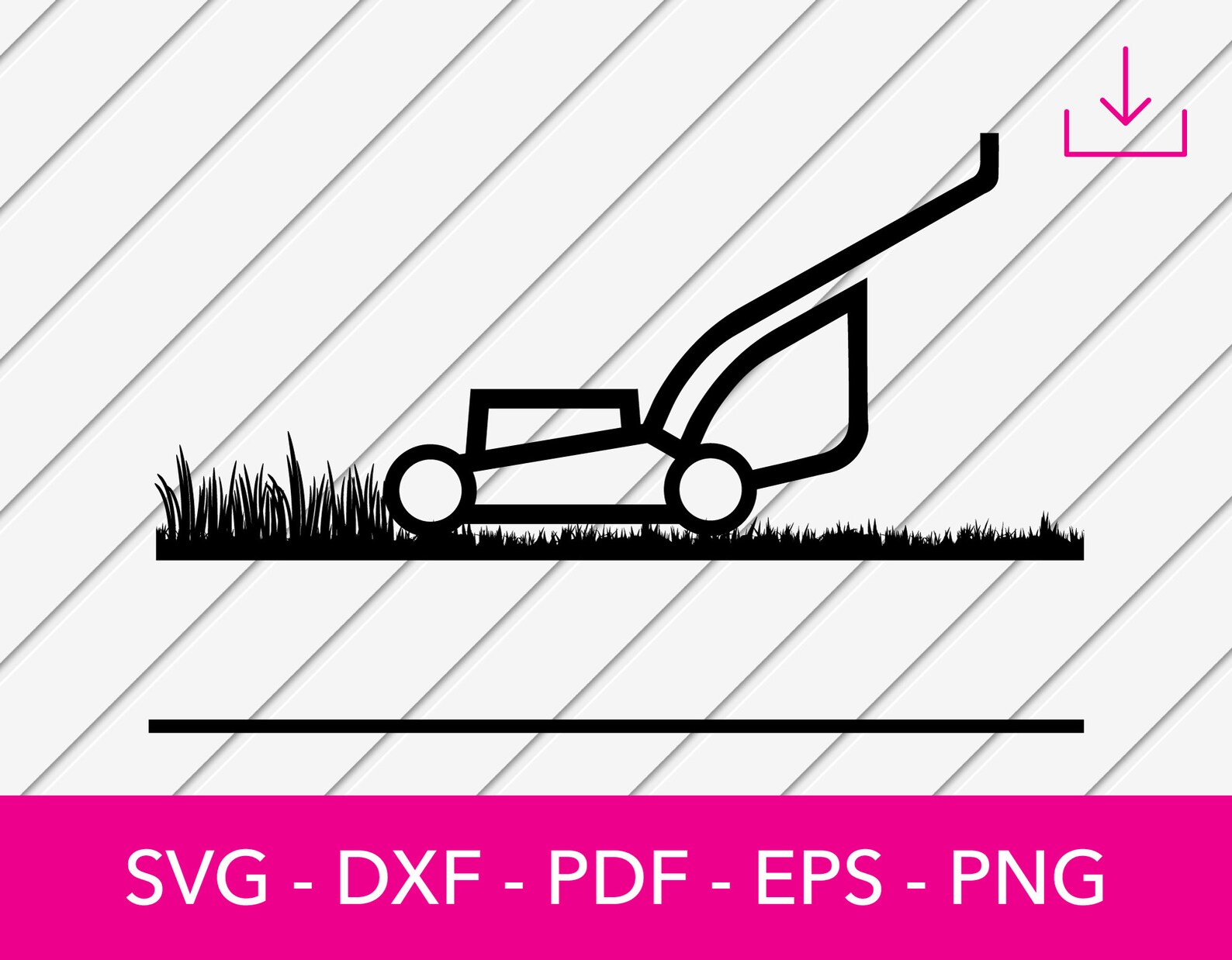 Push Lawnmower Svg Lawn Mower Svg Mower Split Frame Svg - Etsy