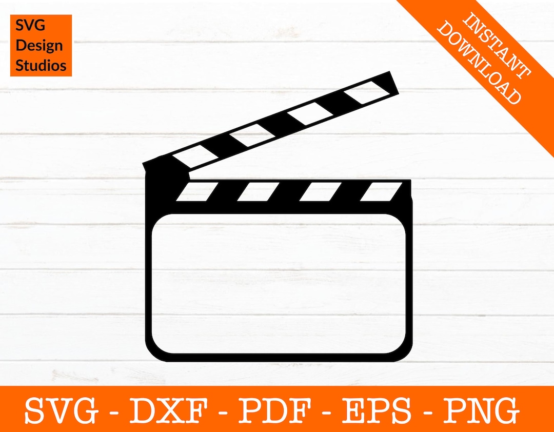 Clapper Svg, Movies Svg, Cinema Svg, Director Svg, Clapper Board ...