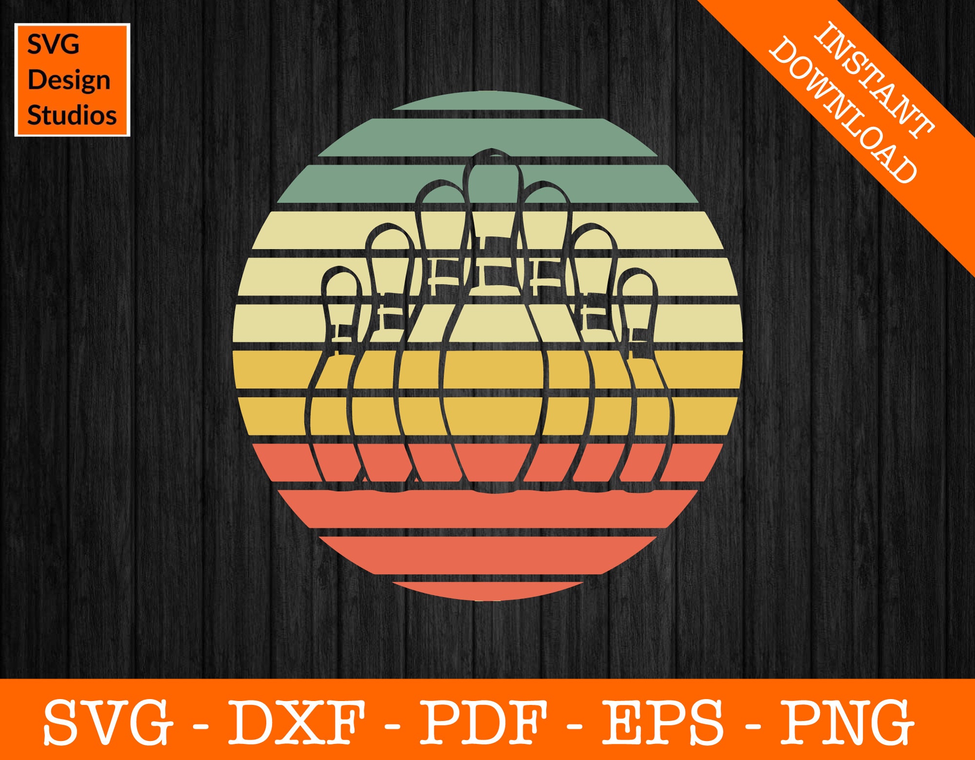 Retro Bowling Vector