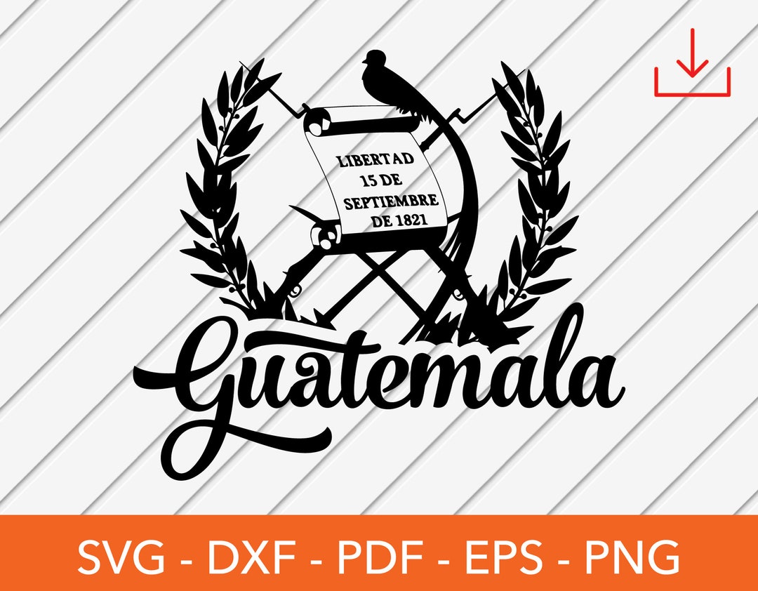 Guatemala Crest Svg, Seal, Guatemala National Flag Clipart SVG - Cut ...