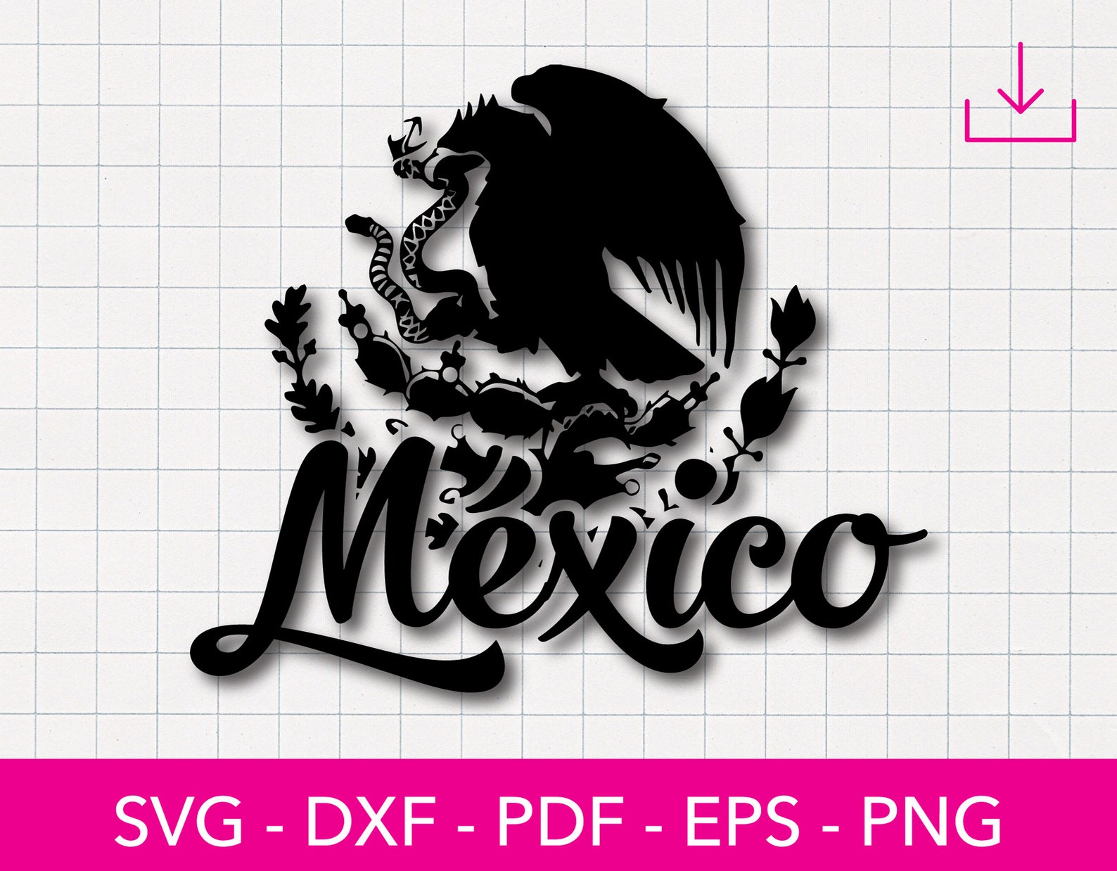 Mexico Svg, Mexico Coat of Arms, Eagle, Mexico Flag Svg, Mexican Svg ...