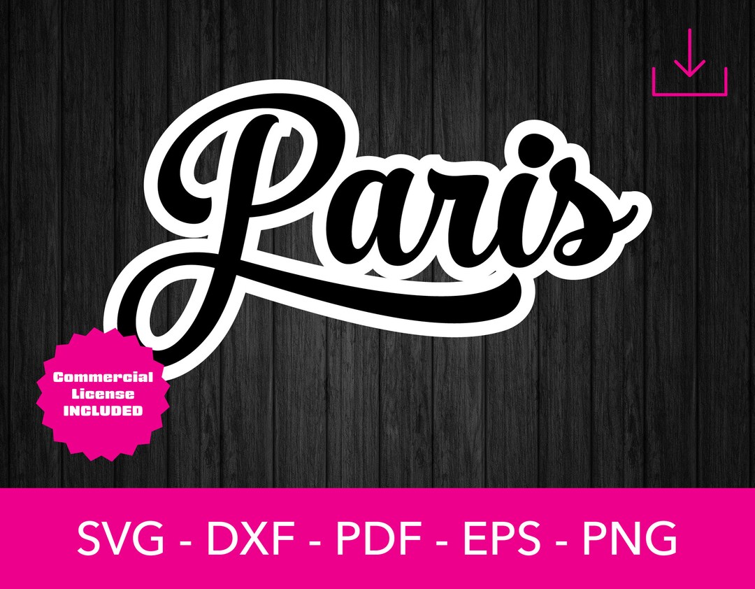 Paris Svg, France Svg, French Svg, Retro Paris Svg, Silhouette SVG Cut ...