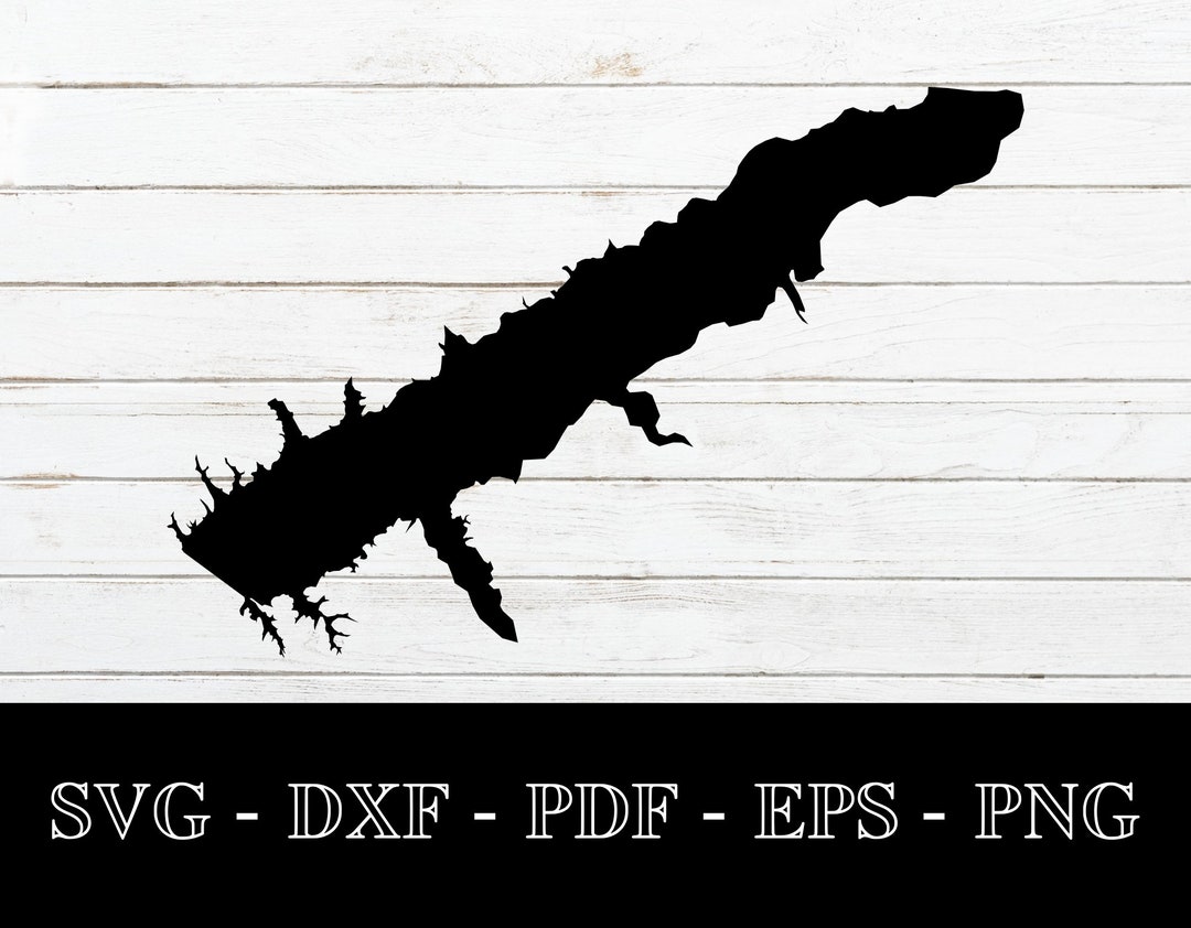 Sardis Lake, Mississippi Map Shape SVG Cut File - PNG - DXF - Cricut ...