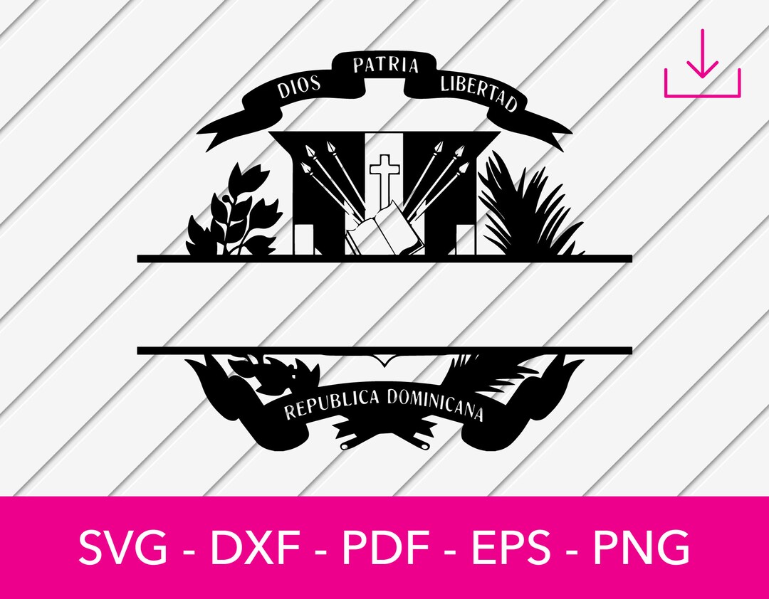 Dominican Svg, Dominican Flag Frame Svg, Dominican Republic Svg ...