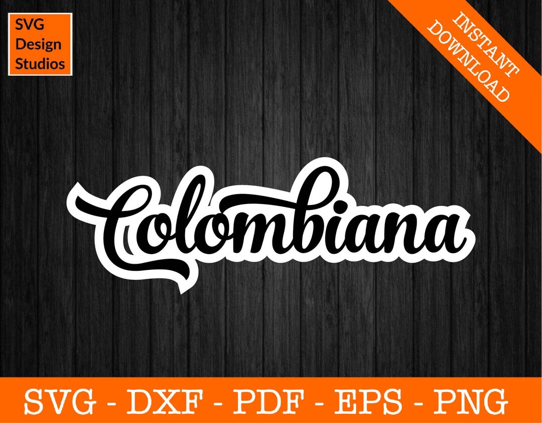 Retro Colombia Svg Colombiana Svg Colombia Flag Clipart - Etsy