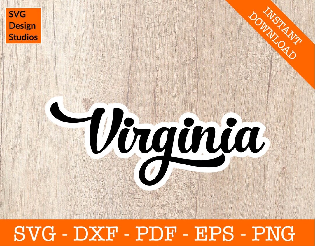 Retro Virginia Svg, Virginia Svg, University, College, Clipart, Classic ...