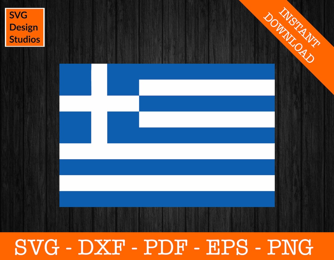 Greece Svg, Greece Flag Svg, Greek Greece National Flag - Cut File ...