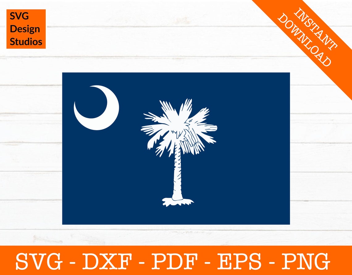 South Carolina Svg South Carolina State Flag Svg Clipart SVG | Etsy