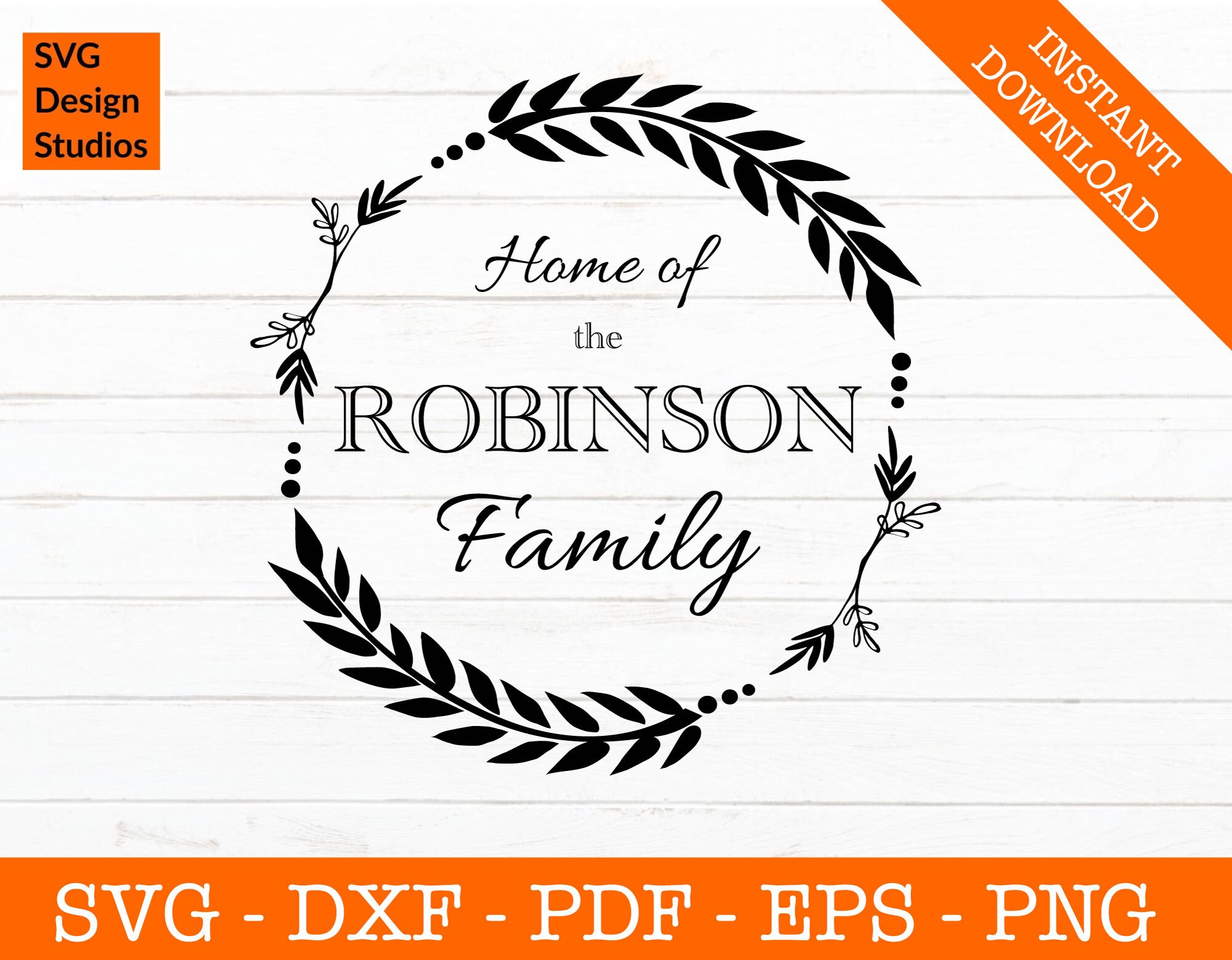 Home of the Robinson Family Svg Welcome Svg Farmhouse Svg | Etsy