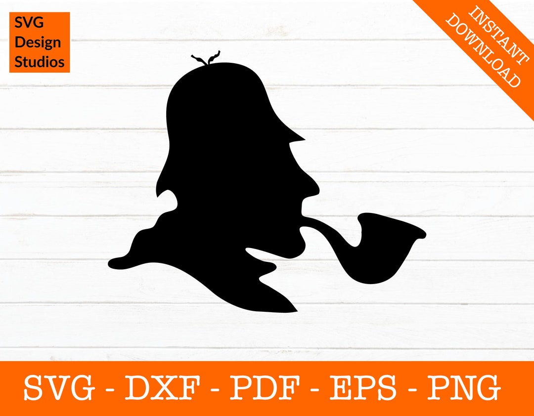 Sherlock Holmes Svg, Detective Svg, Private Eye, Leather Etching File ...