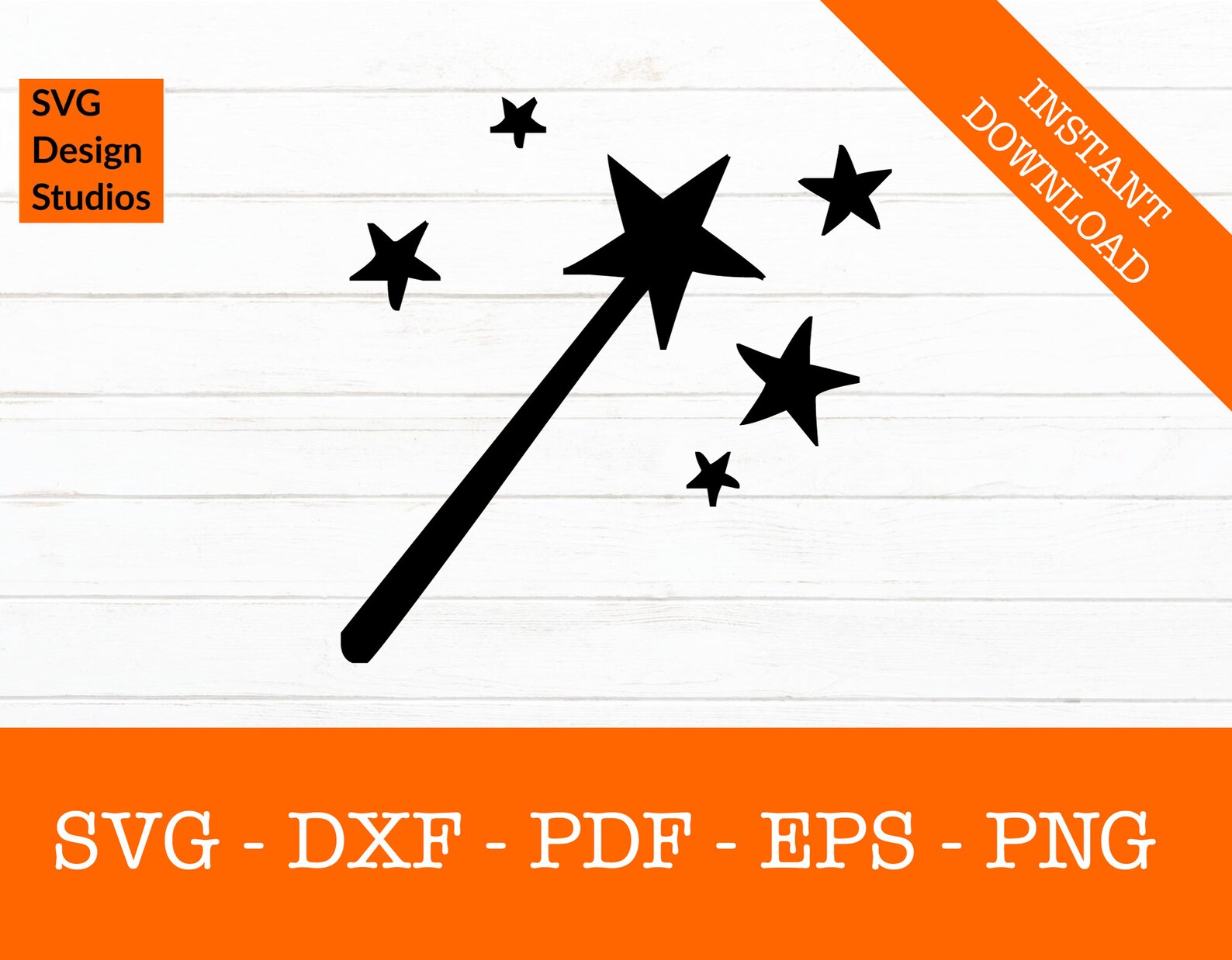Magic Wand Svg Silhouette Shadow SVG Cut File PNG DXF | Etsy