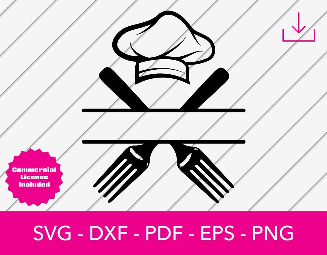 Chef Svg, Monogram Frame Svg, Cooking Svg, Kitchen Svg, Cutting Board ...