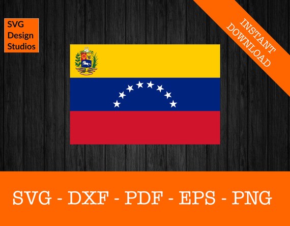 Venezuela Venezuelan National Flag Clipart SVG Cut File - Etsy