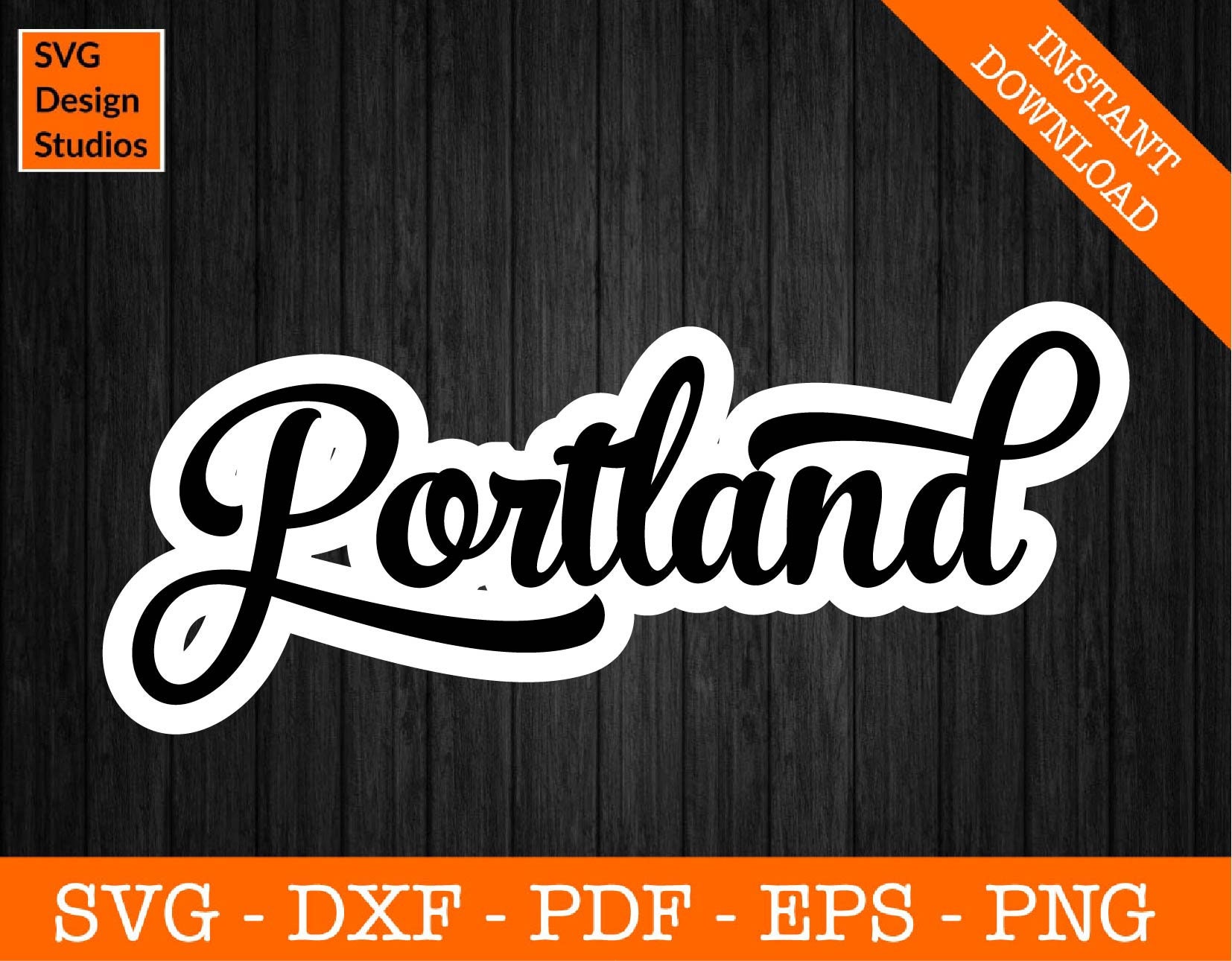 Retro Portland Svg Portland Oregon Silhouette SVG Cut File | Etsy