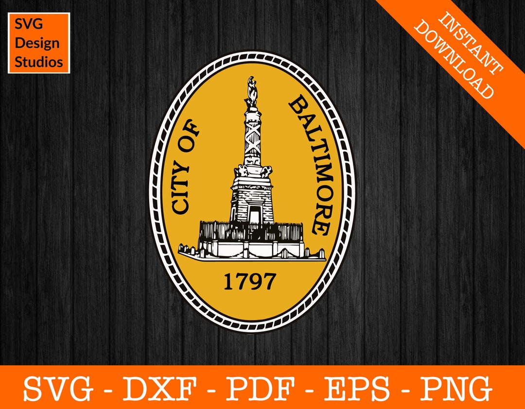 Baltimore Svg, Baltimore Flag Crest Svg, Badge, Coat of Arms, Seal ...