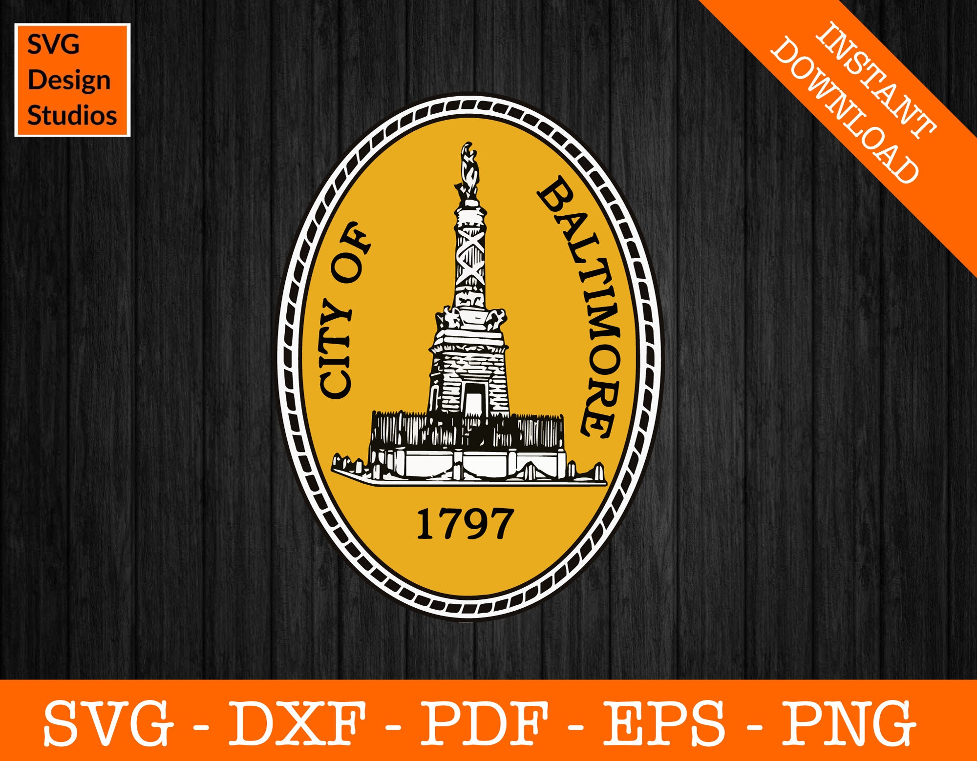 Baltimore Svg Baltimore Flag Crest Svg Badge Coat of Arms - Etsy España