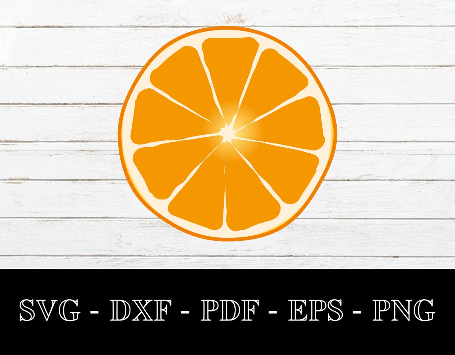 Orange SVG Cut File - PNG - DXF - Cricut - Summer Vector Clipart - Etsy